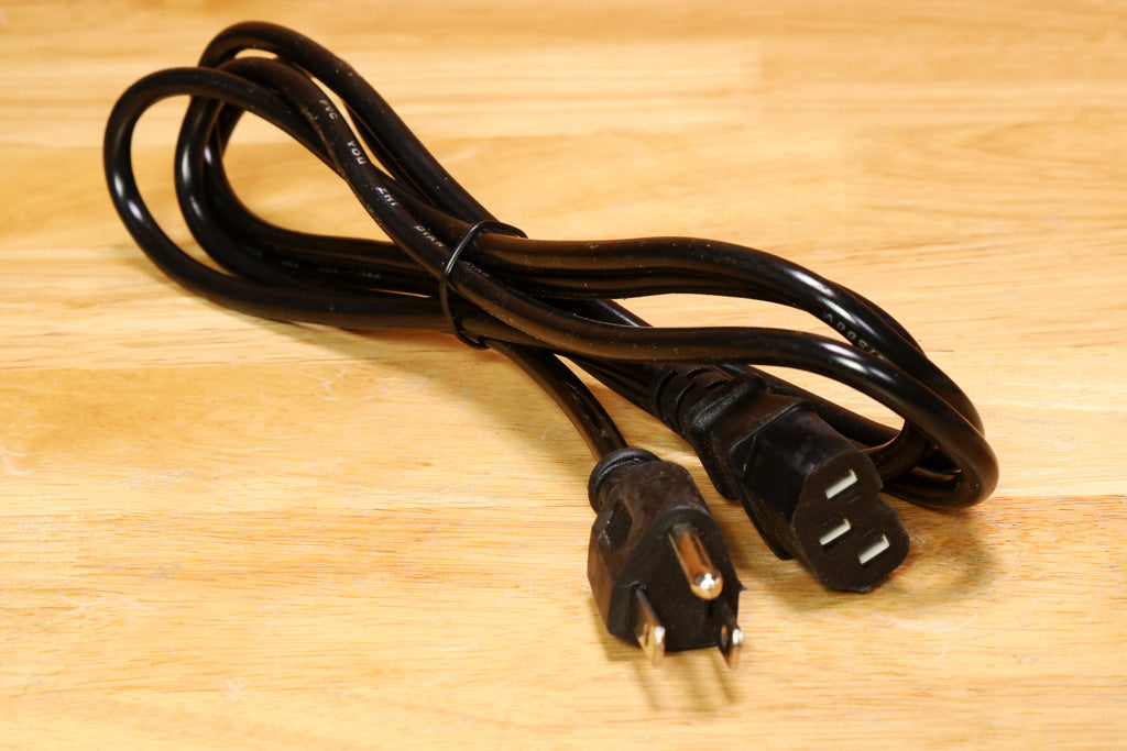 IEC Power Cable 6 ft. 3-Prong Grounded AC Plug Black Cord New Audio Co ...