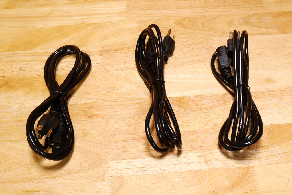 IEC Power Cable 6 ft. 3-Prong Grounded AC Plug Black Cord New Audio Co ...