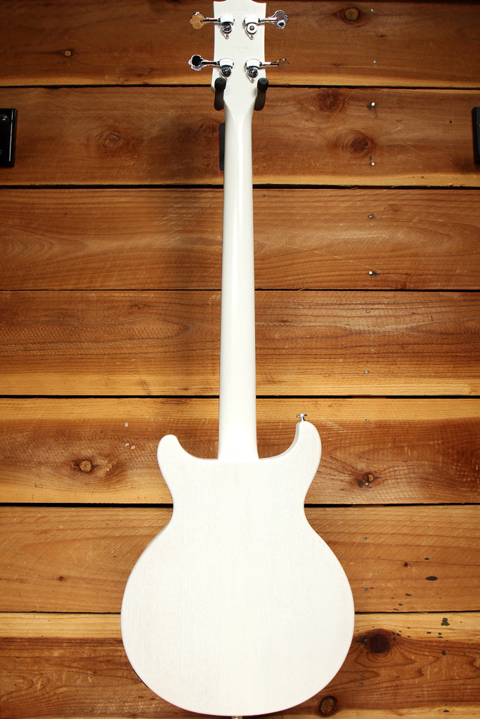 GIBSON 2019 LES PAUL JUNIOR BASS TRIBUTE DC Worn White Short Scale 7-l ...