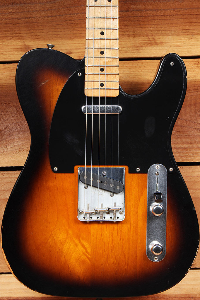 FENDER 2016 ROAD WORN 50s TELECASTER Sunburst Faded Relic Tele FREE Sh ...