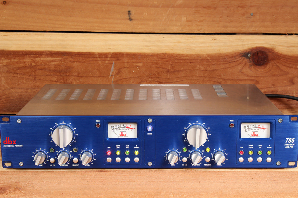 dbx 786 Precision Mic Pre Stereo Dual Microphone Preamp – Still Kickin ...