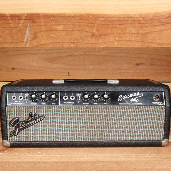 FENDER BASSMAN 1965 Blackface Head NICE Condition! 60s Amp AA165 ...