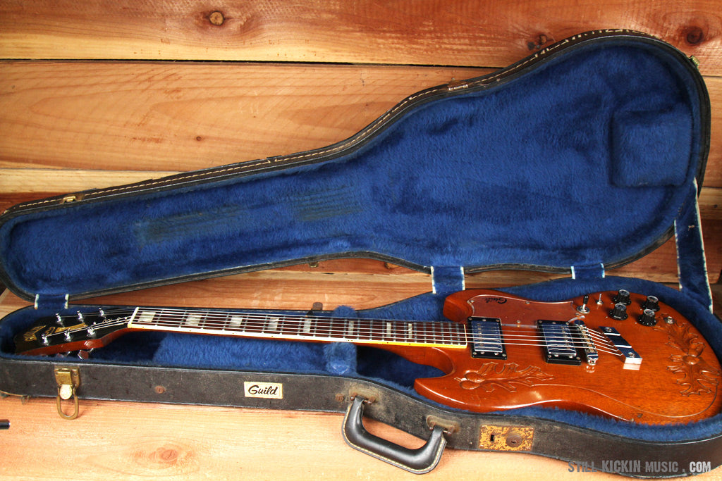 GUILD S100 Vintage 1976 Super Rare Oak Leaves & Acorns 70s Nature Boy ...