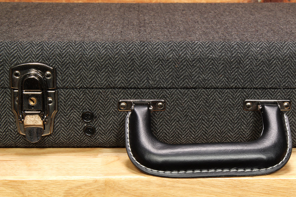 Road Runner Black Tweed Hard Shell Case Clean +Key Stratocaster Teleca ...