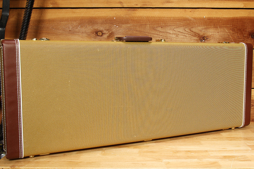 FENDER TWEED Hard Shell Guitar CASE Stratocaster & Telecaster Strat Te ...