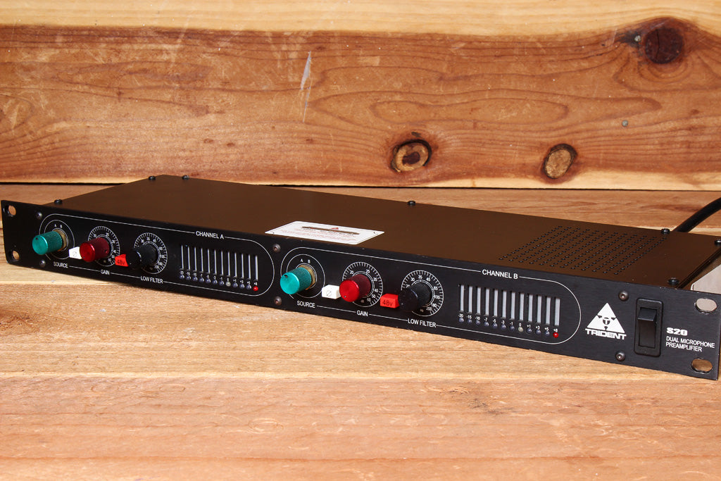 TRIDENT s20 Dual Stereo Mic Preamp s80 Console Channel Strip 00854 ...